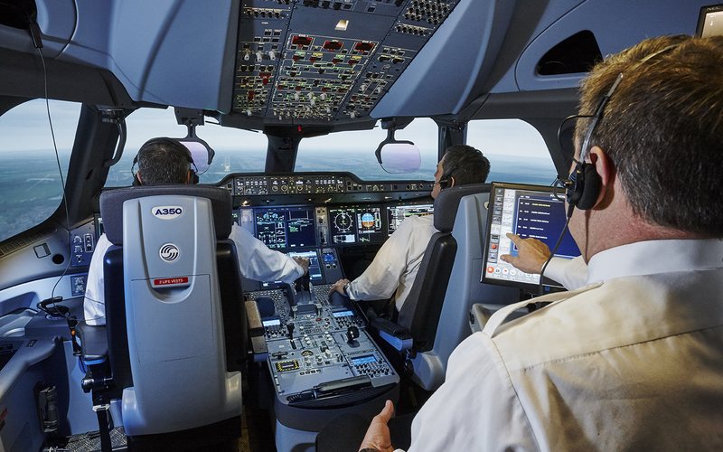 Airbus instala simulador do A350 em Miami